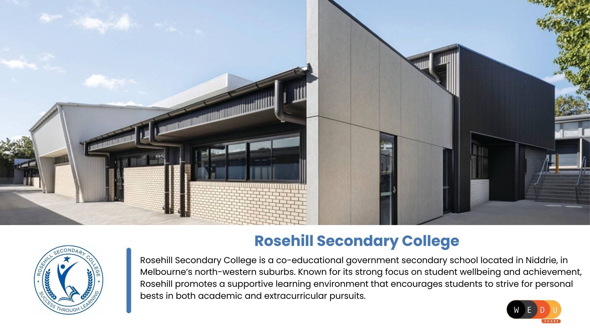 Rosehill Secondary College | WEduShare
