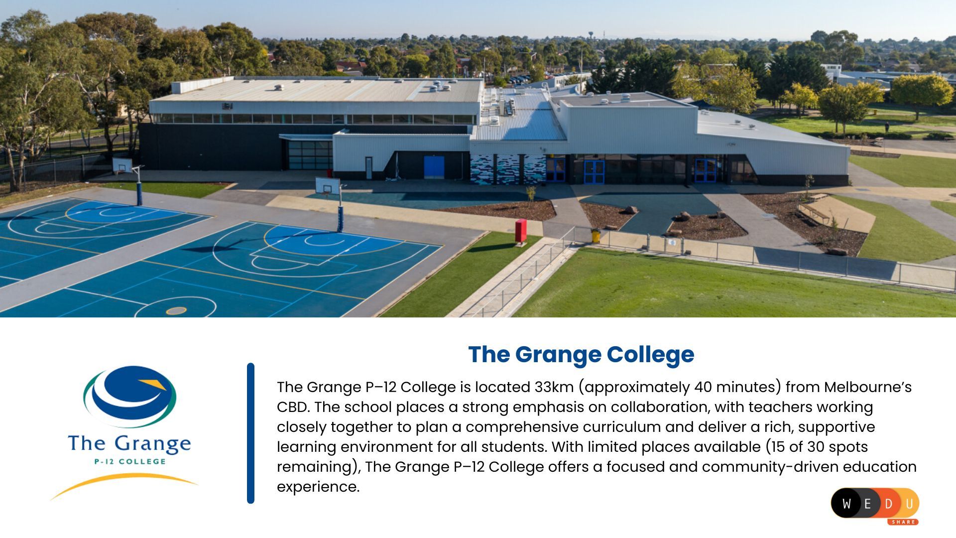 The Grange P–12 College | WEduShare