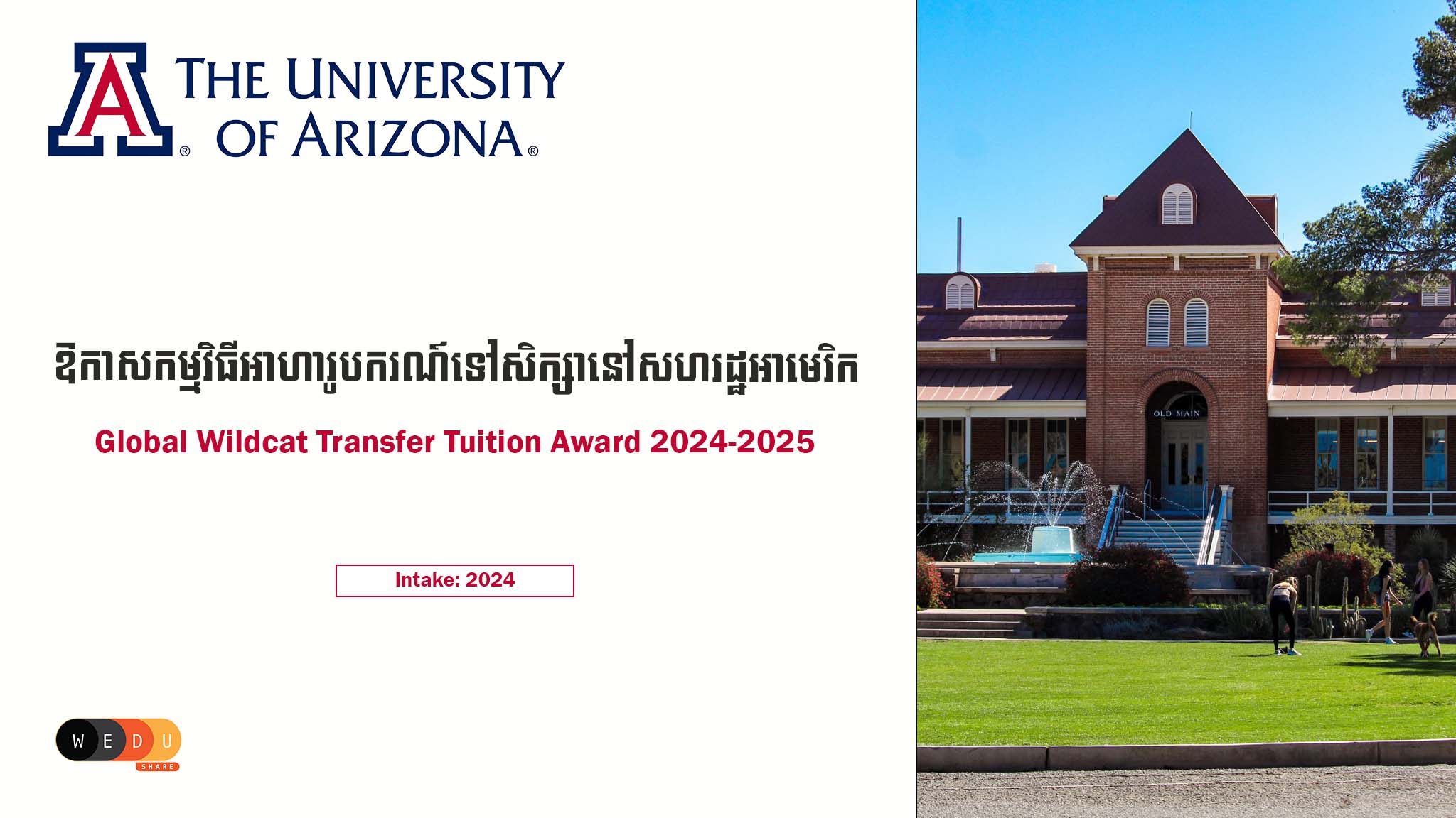 Global Wildcat Transfer Tuition Award 2024-2025 | WEduShare