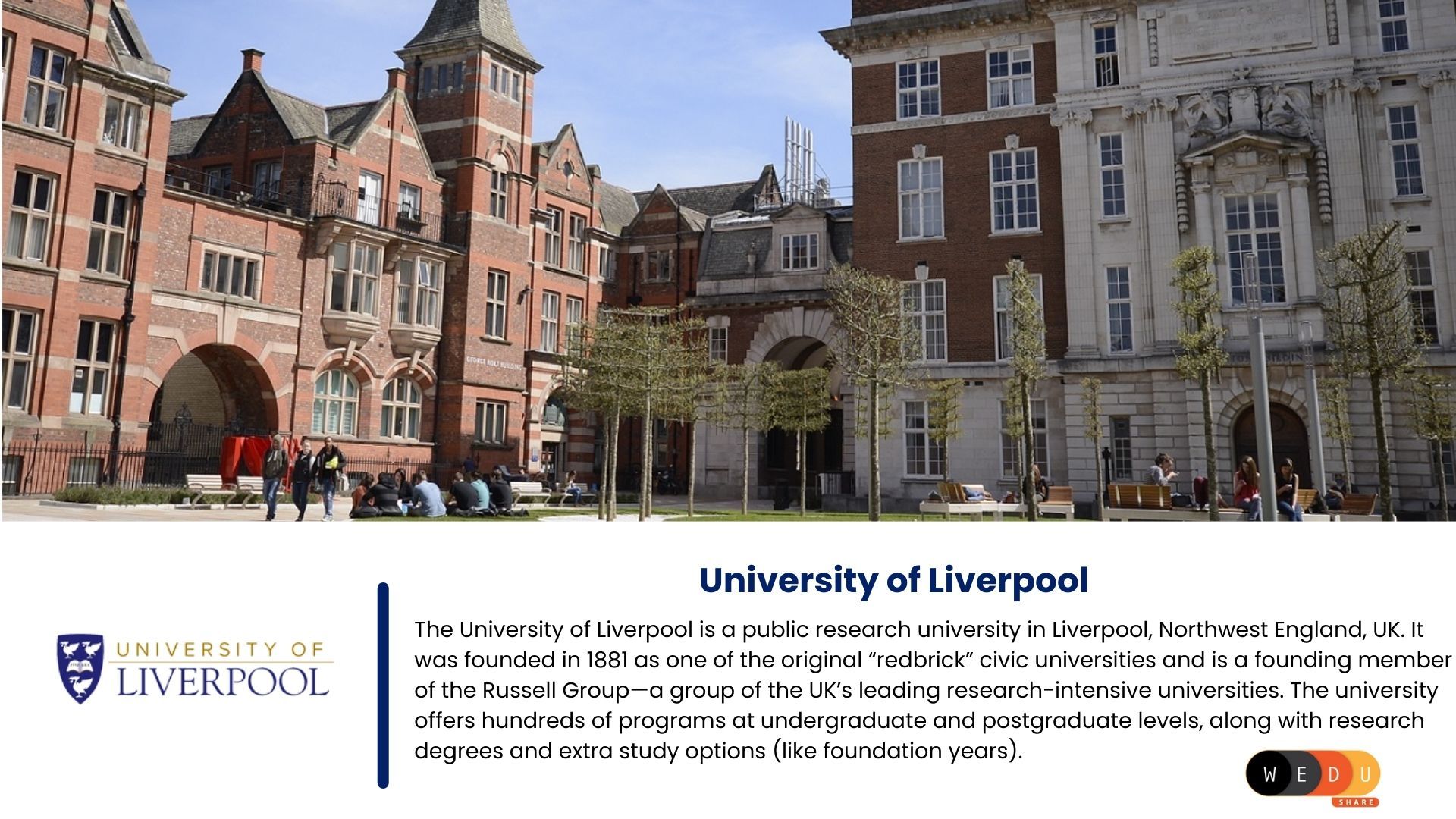 University of Liverpool | WEduShare