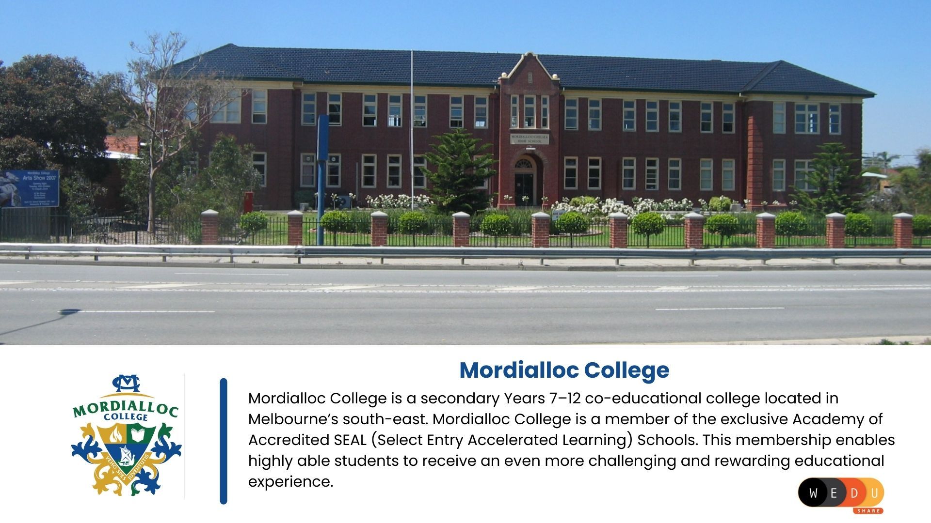 Mordialloc College | WEduShare
